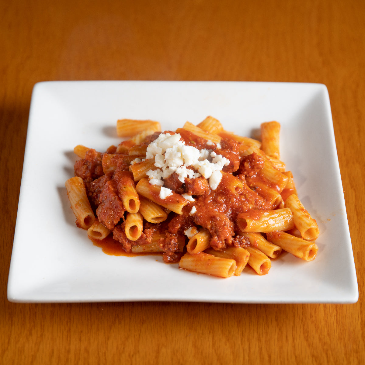 Pasta: Rigatoni Calabrese (4-person serving) – Trattoria Da Vittorio